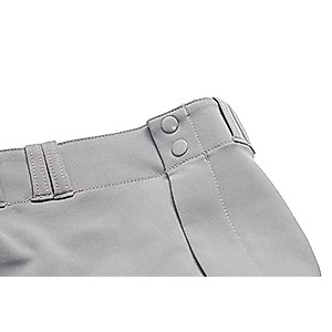 CHAMPRO mens Ob Loose-fit MVP Open Bottom Relaxed Fit Baseball Pant, Grey, Medium US