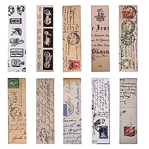 Vintage Style Bookmarks for Women Men, 30PCS (Retro Collection)