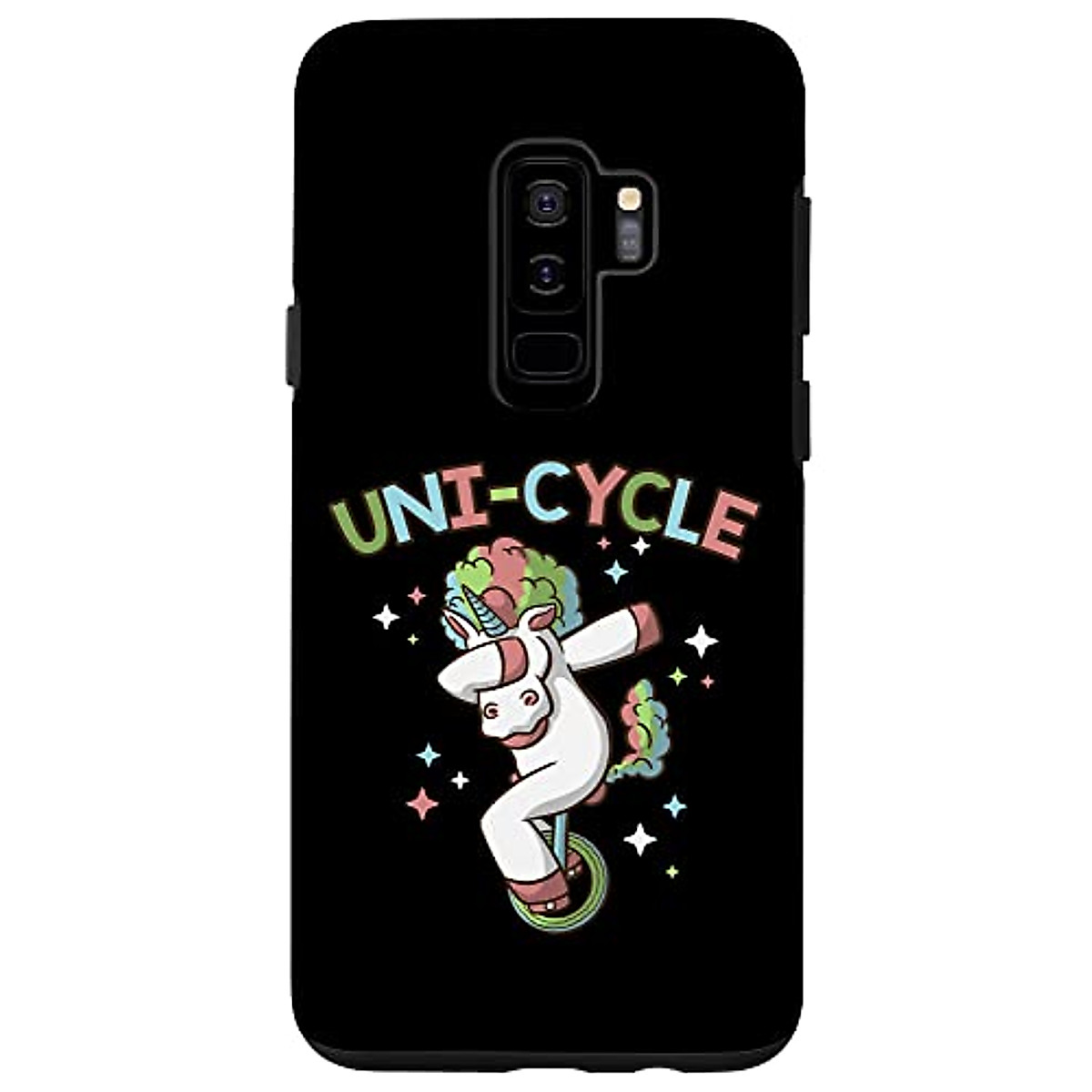 Galaxy S9+ Uni-Cycle Unicorn Unicycle Case