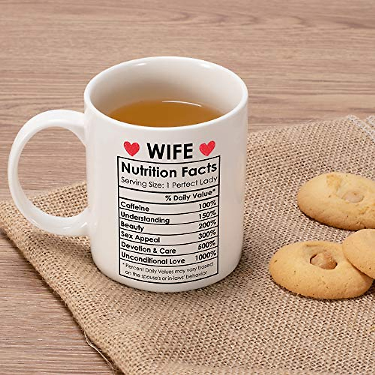 Wife Coffee Mug, Happy Wife Birthday Gifts Ideas, Mothers Day Gifts for Wife from Husband, Best Wife Ever Gifts, Romantic Anniversary Wife Gifts