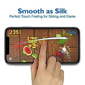 Mothca 2 Pack Matte Glass Screen Protector for iPhone Xs Max/iPhone 11 Pro Max Anti-Glare & Anti-Fingerprint Tempered Glass Clear Film Case Friendly 3D Touch Easy Install Bubble Free - Smooth as Silk