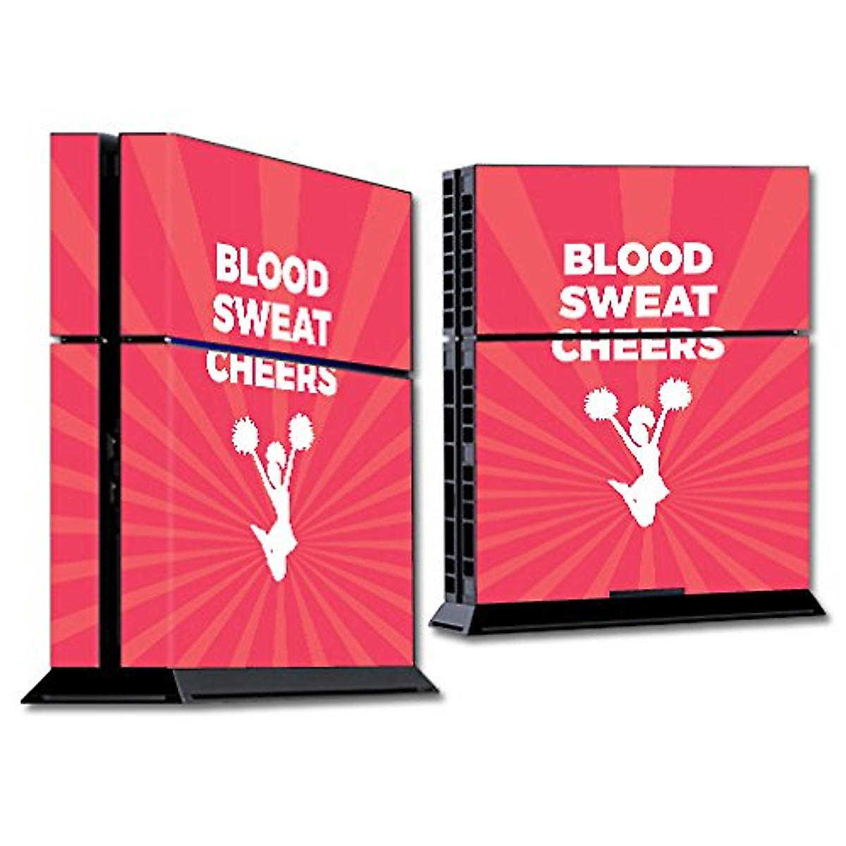 MightySkins Skin Compatible with Sony Playstation PS4 Console – Blood Sweat Cheers | Protective, Durable, and Unique Vinyl wrap Cover | Easy to Apply, Remove, and Change Styles | Made in The USA