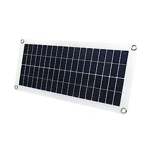 Waveshare Semi-Flexible Polycrystalline Silicon Solar Panel (18V 10W), Supports 5V Regulated Output