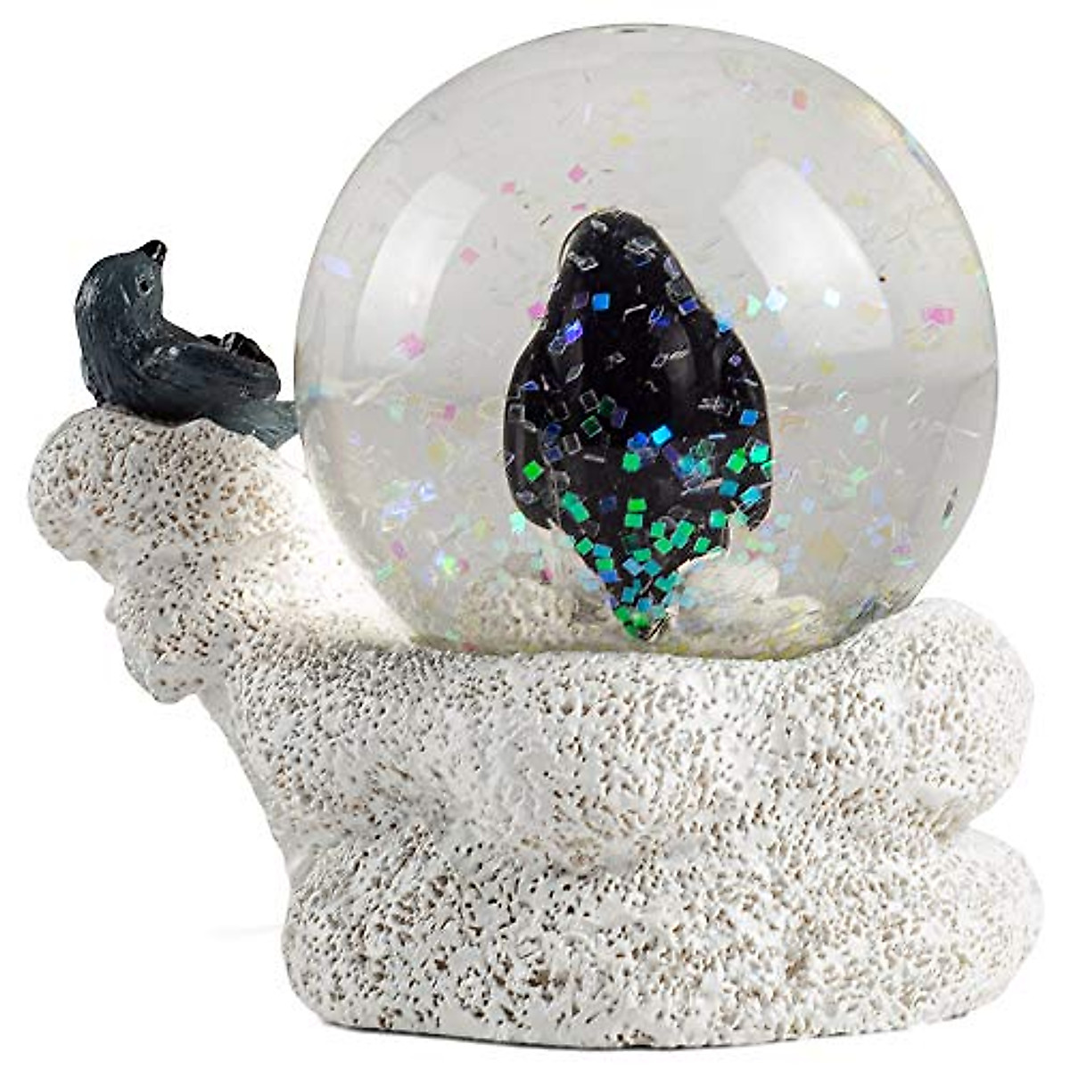 Elanze Designs Mommy Penguin and Chicks 3 x 3 Miniature 45MM Water Globe Table Top Figurine