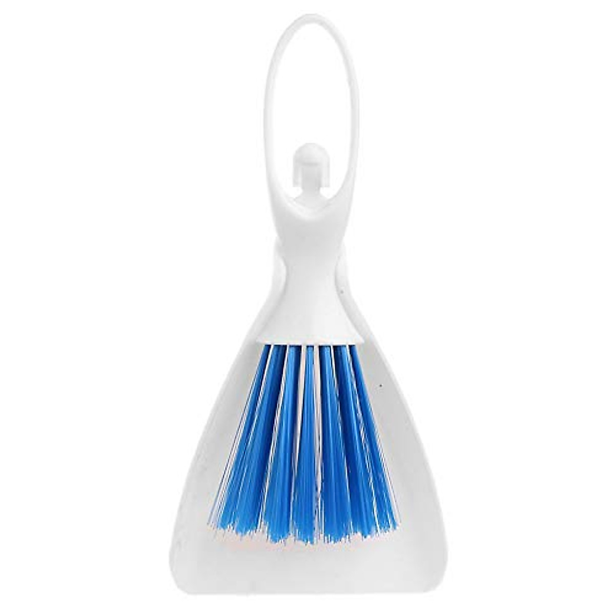 SEIS 3 Pack Hamster Dustpan and Broom Set Mini Guinea Pig White Dancer Design Besom Chinchillas Sweeper Cavy Cage Clean Hedgehogs Scooper for Small Animal (Blue)