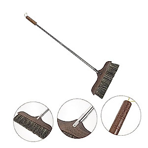 SOESFOUFU Electric Broom Long Handle Cleaning Broom Soft Bristle Cleaning Brush Kitchen Soft Bristle Broom Garbage Wiper Broom Outdoor Home Cleaning Broom Garden Broom Home Broom Wooden