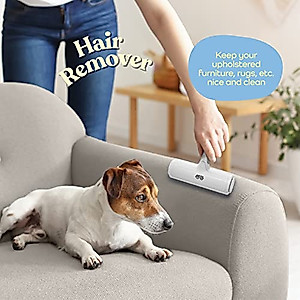 Reusable Pet Hair Remover – Easy To Use Dog Hair Remover - Lint Rollers for Pet Hair With Large Storage Chamber - Pet Remover Tool For Dog & Cat Hair from Couch, Clothes, Furniture, Carpet, Car Seats.