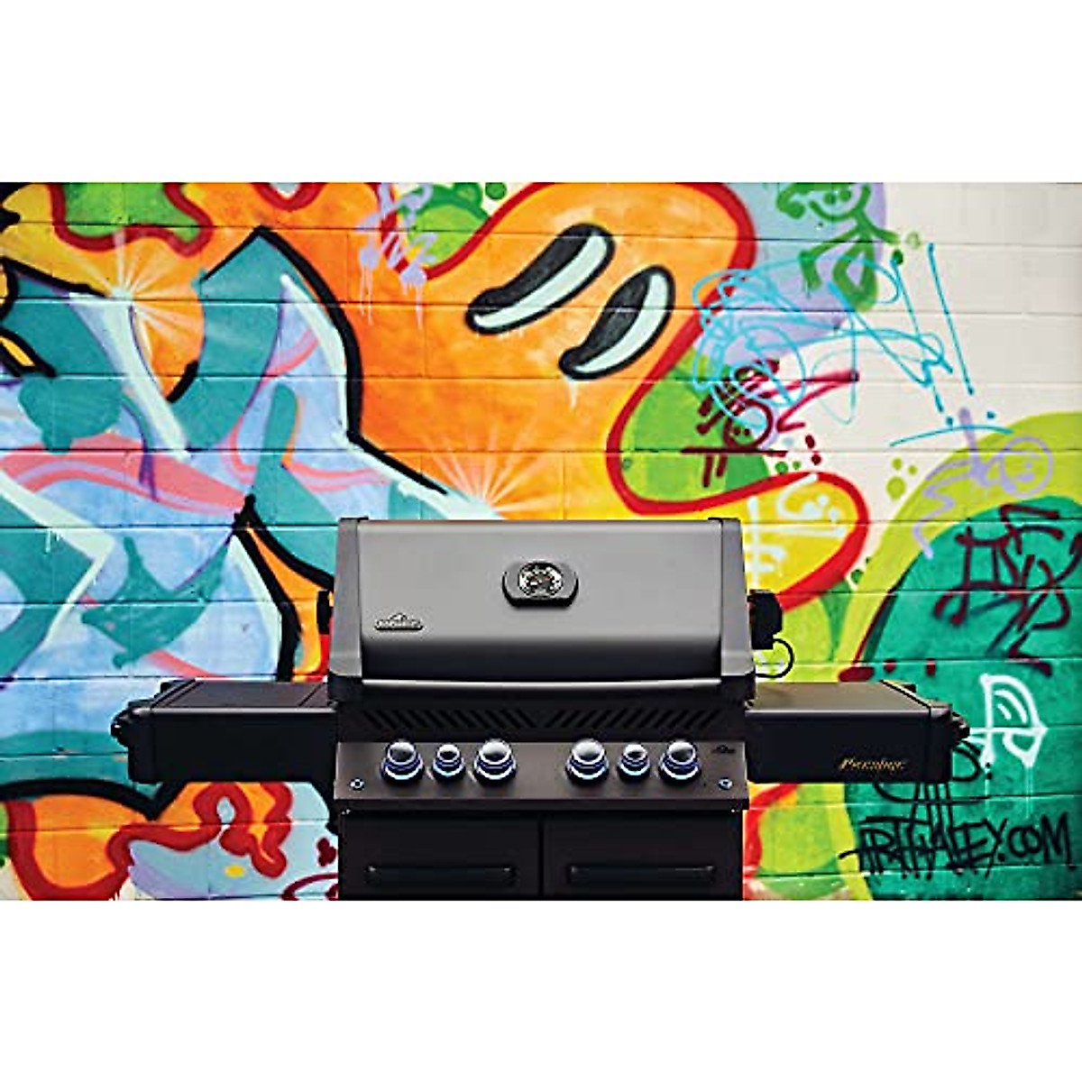 Napoleon PHANTOM Prestige 500 BBQ Grill, Matte Black, Natural Gas - P500RSIBNMK-3-PHM Premium Barbecue Gas Cart