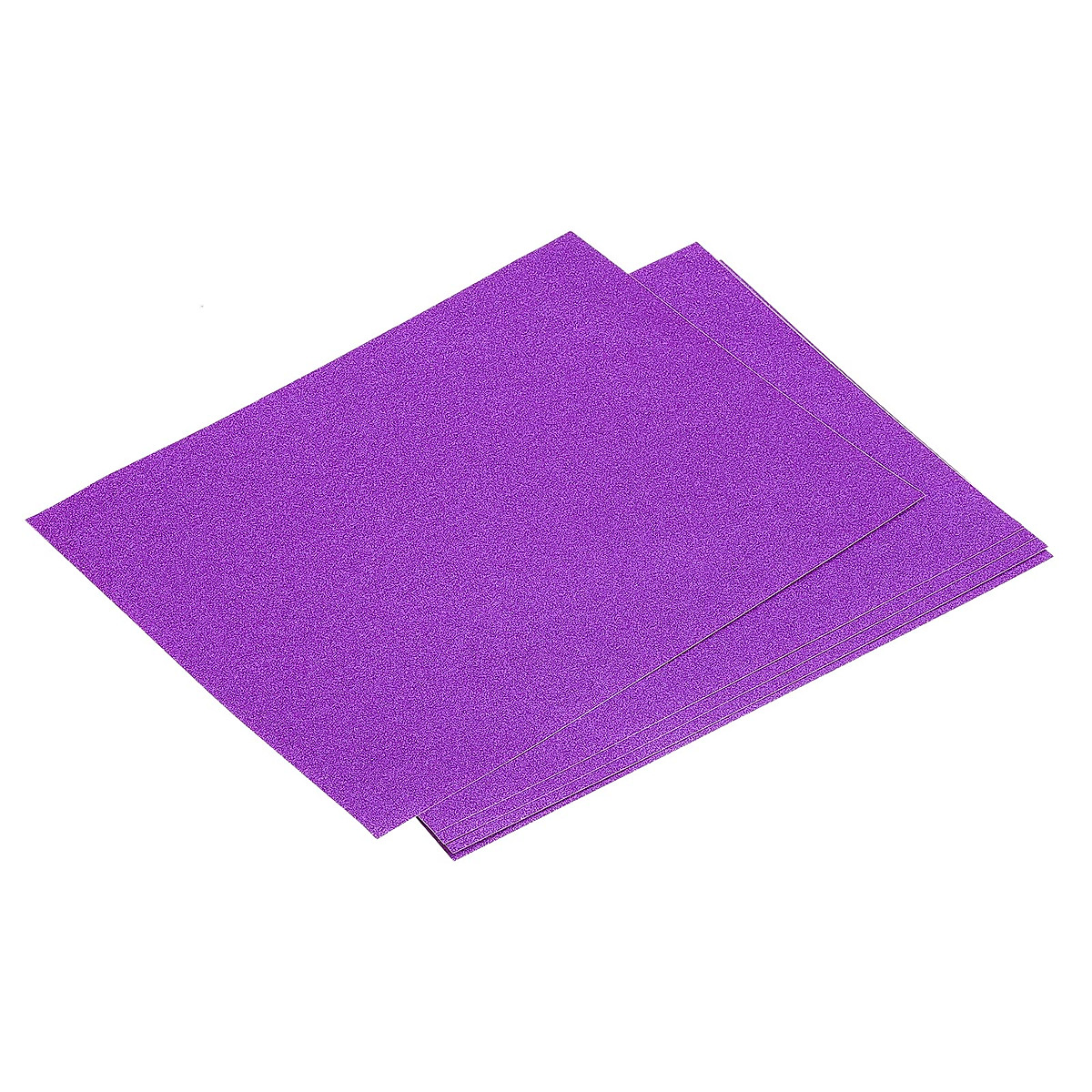 MECCANIXITY Glitter Cardstock Paper 7.8 Inch x 11.8 Inch, 20 Sheets Sparkly Paper Craft Cardstock for Thanksgiving Gift Box Wrapping Birthday Decor Scrapbook, Purple, 80gsm