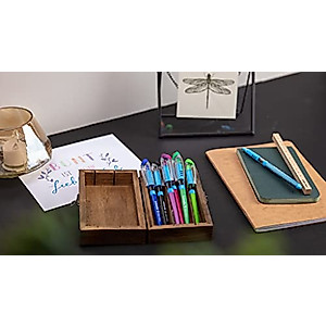 Schneider Slider Basic XB (Extra Broad) Ballpoint Pen, 1.4 mm, Transparent Barrel, Assorted Ink Colors, Pack of 8 Pens (151298)