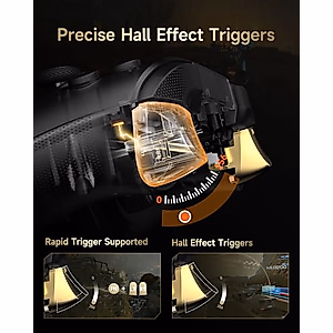 EasySMX D05 PC Controller - Enhanced Wireless Bluetooth Pro Controller with Charging Dock/Hall Sensor/RGB Lighting - No Stick Drift, No Dead Zone - Work for Windows PC, Android, Steam and Switch