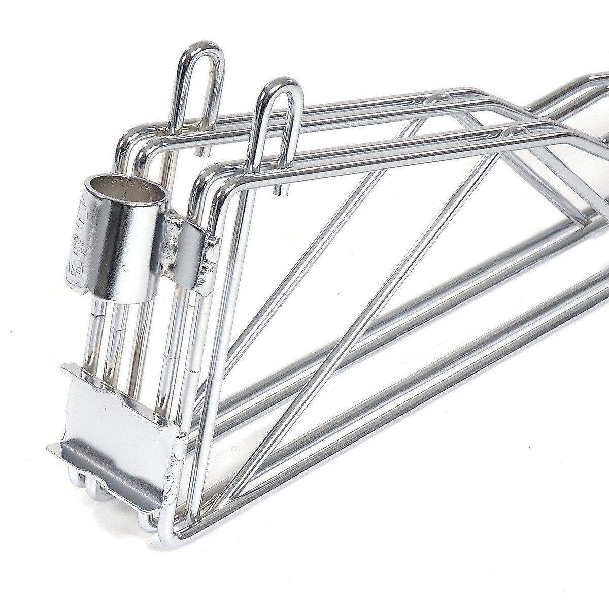 Nexel 14" Adjustable Single Wire Shelf Bracket, Chrome Finish