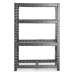 48" Wide Heavy Duty Rack with Four 18" Deep Shelves
