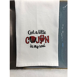 Mardi Gras Cajun Soul Tea Towel Kitchen Themed Housewarming Southern