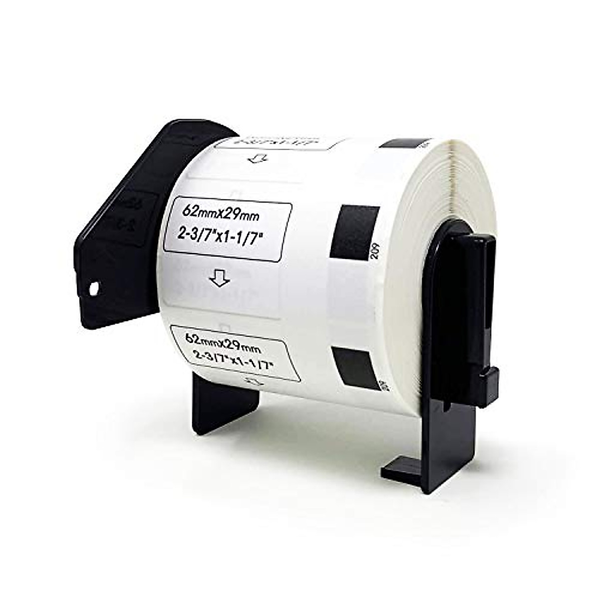 Buhbo Compatible Refill Replacement Label for Brother DK-1209 2-3/7" x 1-1/7" Small Address and Barcode (8 Pack / 800 Labels Per Roll)