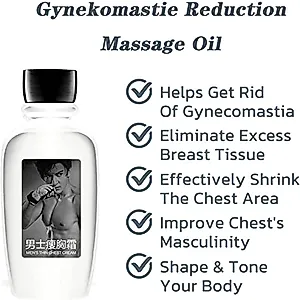 100ml Gynecomastia Tightening Cream,Gynekomastie Reduction Massage Oil,Gynecomastia Tightening Cream,Chest Reduction Massage Oil,Breast Reduction and Tightening Cream (2pcs)