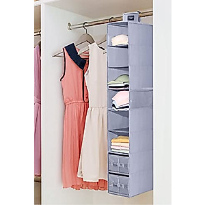 TreeHouse London Hanging Wig Organizer for Closet – Wig Storage for Multiple Wigs, Hair Extensions & Wig Accessory Holder – Space Saving Hanger Rack - with 2 Drawers (Gray)