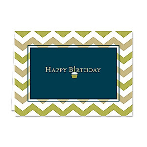 Canopy Street Snappy Birthday Cards / 36 Note Cards And Envelopes / 6 Colorful Birthday Designs / 4 5/8" x 6 1/4" Birthday Greeting Cards With Blank Inside