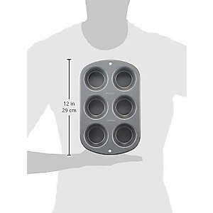 Wilton Recipe Right Muffin Pan, For great Muffins, Cupcakes, Breakfast Potato Egg Cups and so Much More, 6-cups