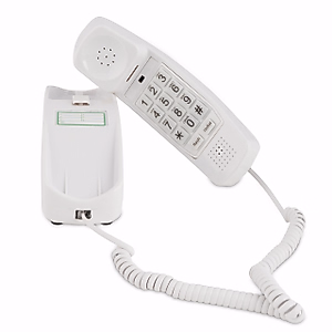 Landline Phones for Home - Telephones for Hearing Impaired - Corded Phone for Seniors - Retro Phone - Improved Version of The 1965 Landline Phone - Analog Phone - Big Button, iSoHo Phones (White)