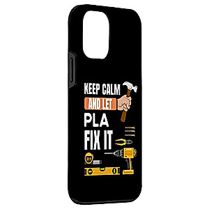 iPhone 12 mini Keep calm and let Pla fix it handyman, construction worker Case