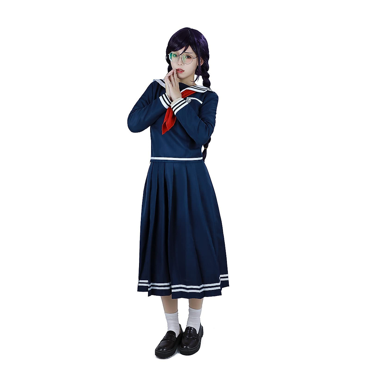 CR ROLECOS Toko Fukawa Cosplay Outfit Japanese Sailor School Uniform Cosplay Costume S