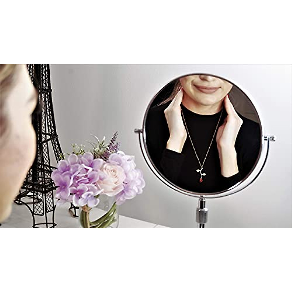 Gold Rose Pendant Necklace for Women - Aesthetic, Preppy Jewelry for Teen Girls and Women - Dainty Gold necklace for women - gold necklace for women trendy - 14k gold necklace for women