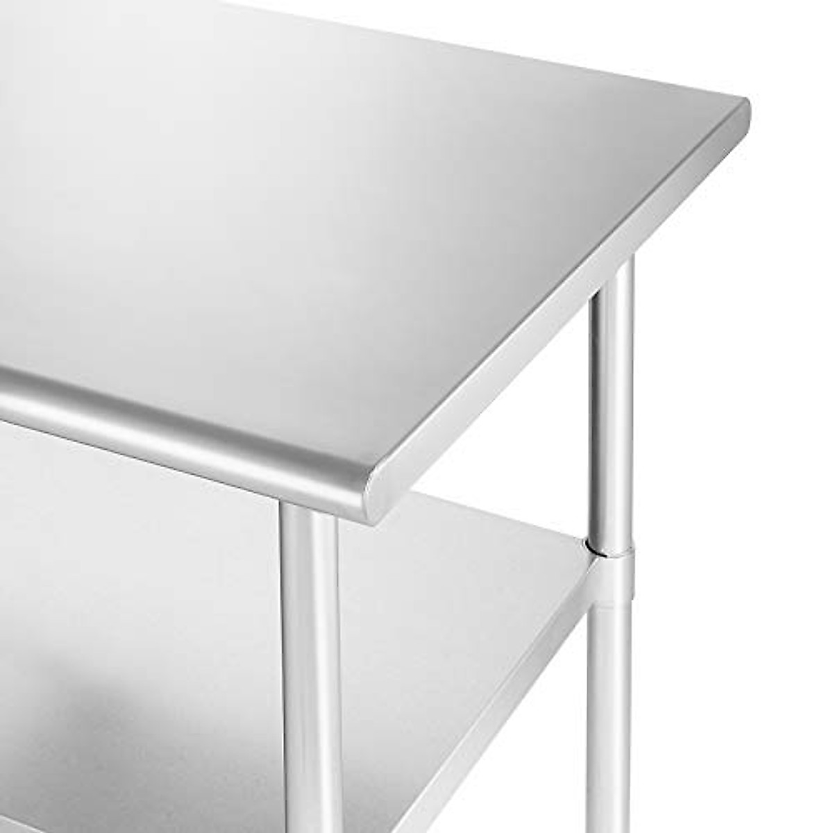 GRIDMANN Stainless Steel Work Table 30 x 24 Inches, NSF Commercial Kitchen Prep Table with Under Shelf for Restaurant and Home