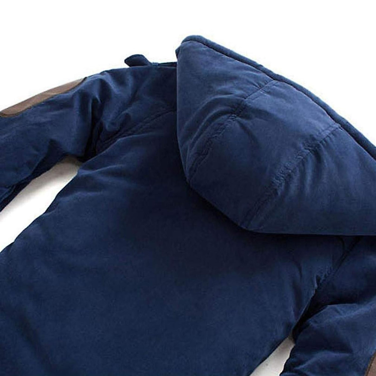 EISHOW Clearance Kids Boys Warm Thick Jackets Hooded Cotton Fleece Parka Coat Children Winter Zipper Outerwear (Navy, 4-5 years)