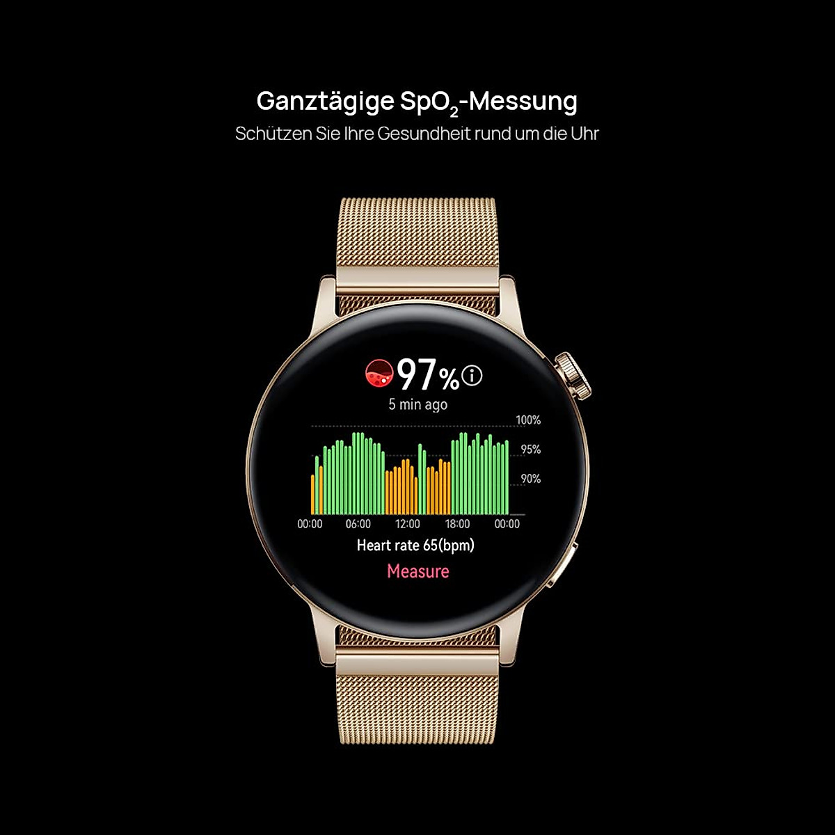 HUAWEI Watch GT 3 (42mm) GPS + Bluetooth Smartwatch (Light Gold) - International Version