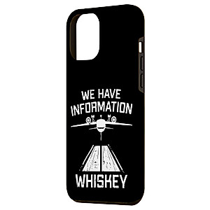 iPhone 15 Pro Max Information Whiskey Funny Aviation Code Humor Pilot ATC Gift Case