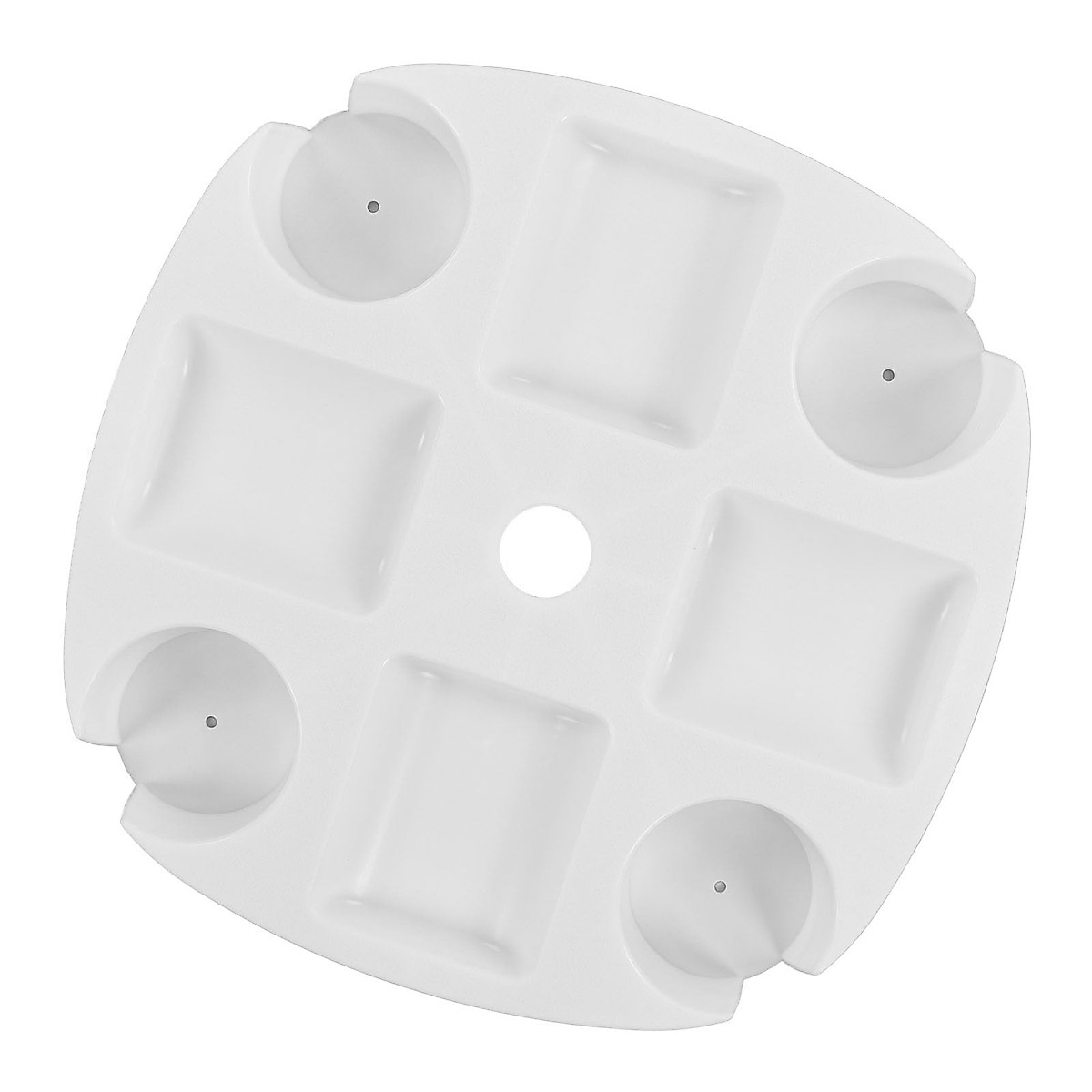 Umbrella Table Tray Round Cup Holder Drink Beach Umbrella Drink Tray Umbrella Tray White 4 Cup Liquor Desk Serving Tray Beverage Drinking Beverage Cocktail Poster Stand Desk Tray Circular Umbrella