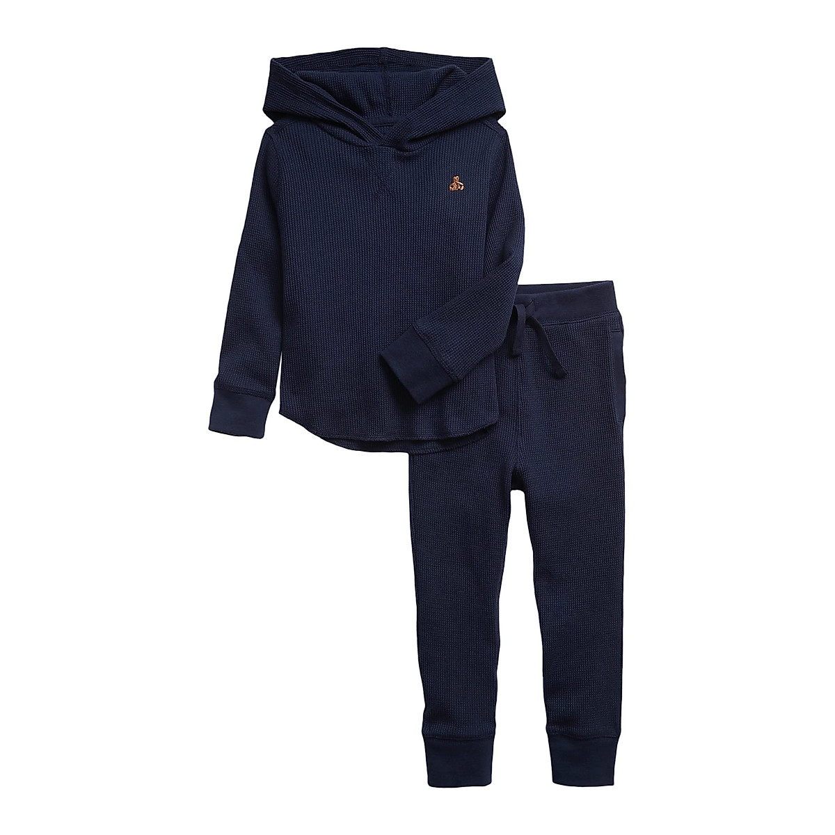 GAP baby boys Textured Long Sleeve Top and Jogger Set, Tapestry Navy V2, 4YRS US