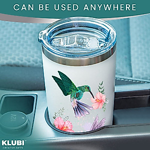 KLUBI Hummingbird Gifts for Women - Large 20oz Tumbler Mug for Coffee or Any Drink - Cute Idea for Bird Lovers