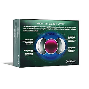 Titleist AVX Golf Balls, White (one dozen)