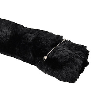 E-TING Cat Monkey Cosplay Tail Long Fur Neko Anime Cosplay Lady Girls Party Costume(Black)