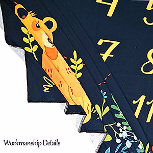 Twins Baby Gifts & Woodland Twin Monthly Milestone Baby Blanket 35"×63"