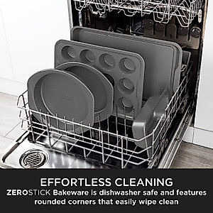 Ninja Foodi ZEROSTICK Pizza Tray 33cm, Non-Stick, Long Lasting Heavy Duty Pizza Tray made from Aluminised Steel, Dishwasher Safe,Grey, B30813EUUK