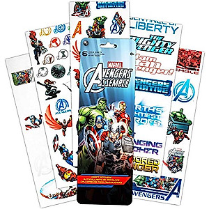 Marvel Avengers Backpack Set for Kids - School Supplies Bundle with Superhero Backpack Plus Avengers Stickers and More (Superhero Backpacks for Boys)