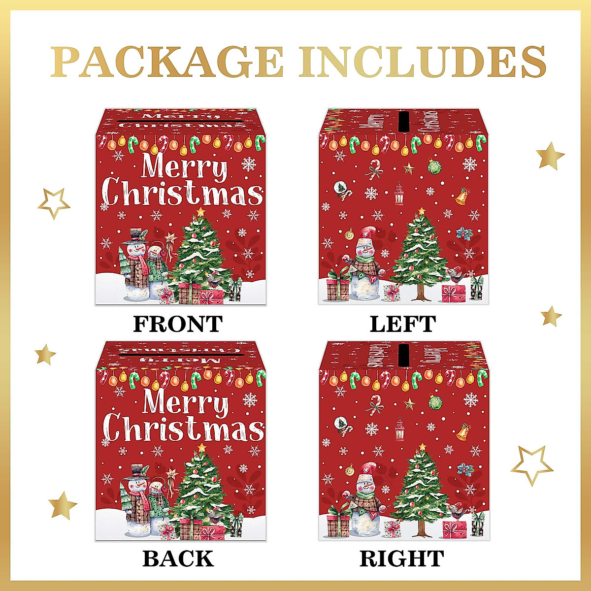 Christmas Party Gifts, Christmas Money Box for Cash Pull, Christmas Money Pull Box with Snowman Card and Transparent Bags, Christmas Money Pull Box, Christmas Money Pull Box for Kids Adults