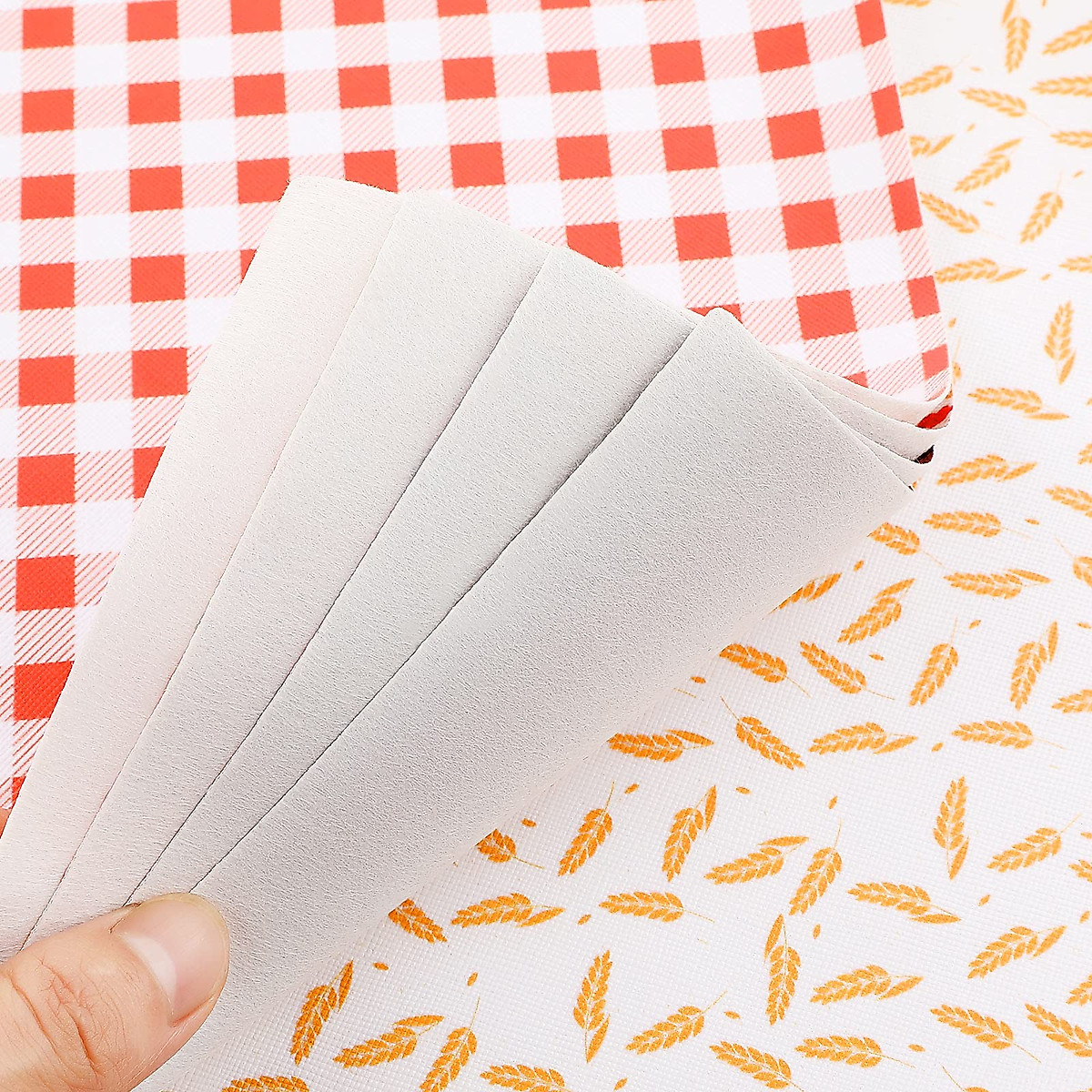 Frienda 12 Pcs Thanksgiving Fall Faux Leather Sheets Fall Leaves Pumpkin Feathers Glitter Leather Sheets Autumn Leather Earring Making Kit for Halloween Christmas Holiday DIY Craft, 7.9 x 11.8 Inch