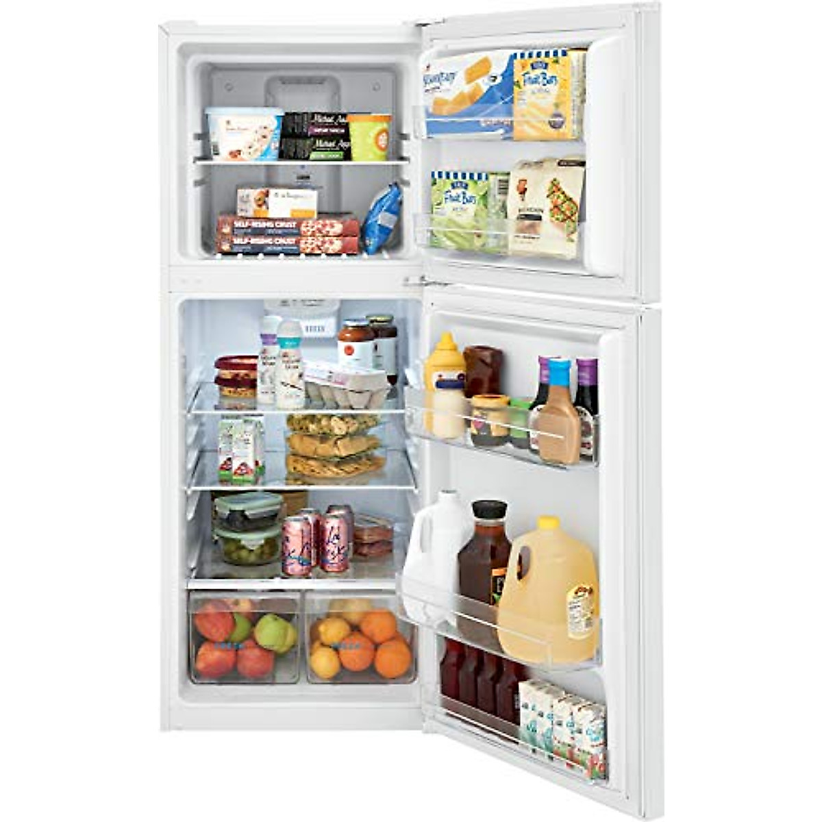 Frigidaire 11.6 Cu. Ft. Compact ADA Top Freezer Refrigerator in White with Electronic Control Panel, Reversible Door Swing, ENERGY STAR