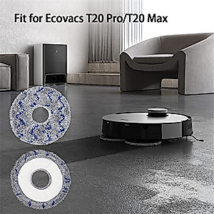 IOOOFU 6pcs/Set Vacuum Cleaner Pad Floor Washer Wipes Dust Cloth for T20 MAX PRO/X1 Omni Robotic Vacuum Cleaner Replacement Mop Fibre