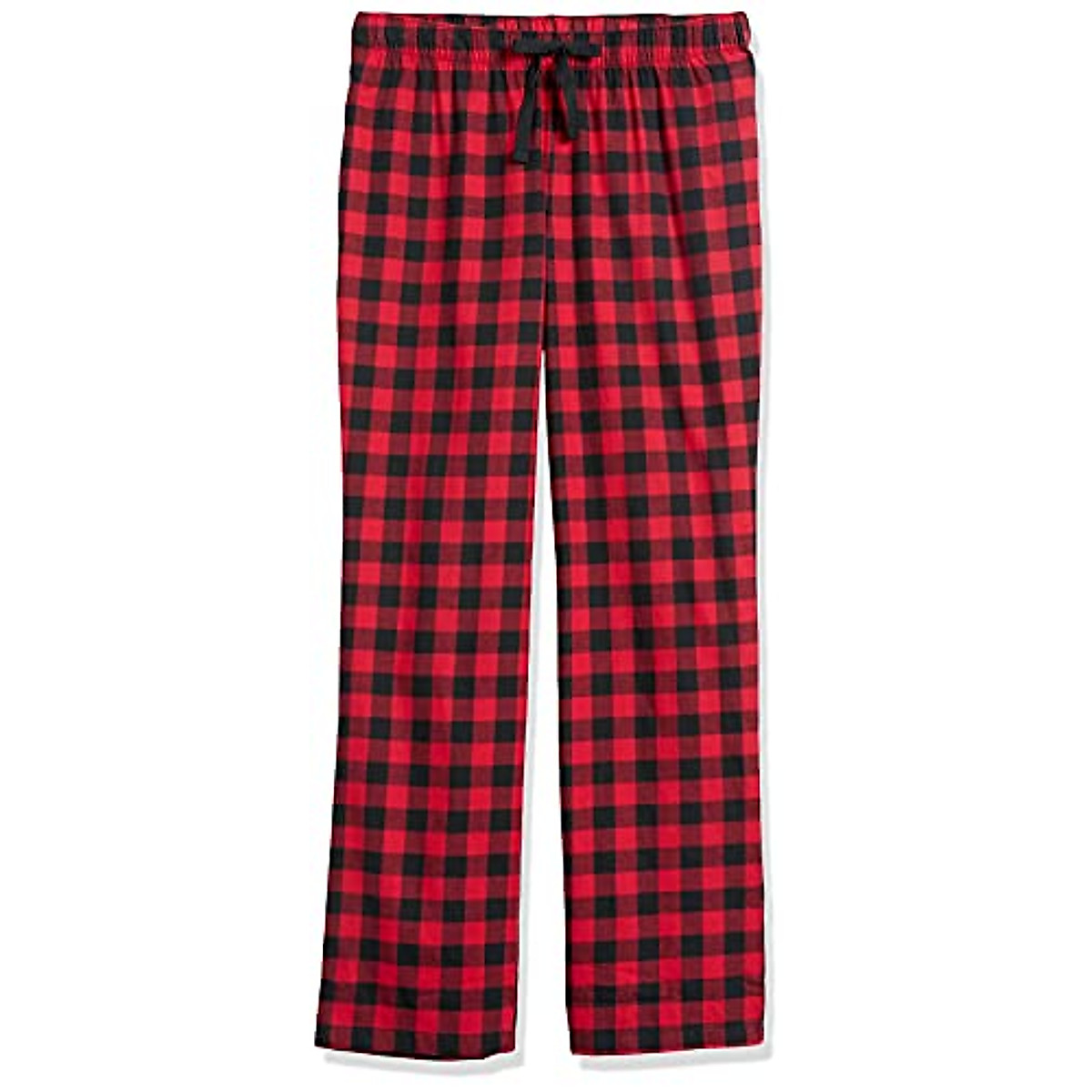 Amazon Essentials Women's Flannel Pajama Sleep Pant, Red Buffalo Check, Small