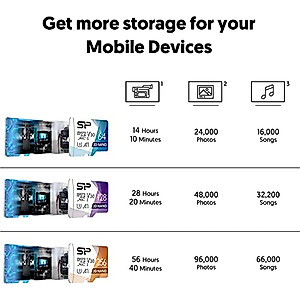 Silicon Power 2-Pack 256GB Micro SD Card U3 Nintendo-Switch Compatible, SDXC microsdxc High Speed MicroSD Memory Card with Adapter