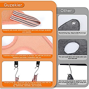 Pet Grooming Hammock for Cats & Dogs Hanging Harness Pet Supplies Kit with Nail Clippers Trimmer, PET Comb, Nail File Adjusting Band Grooming Table for Cats Dogs Bathing Washing (Pink,Small)