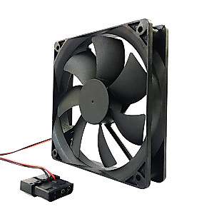 4 Pack Silent Fan for Computer Cases, Mining Rig, CPU Coolers, Computer Cooling Fan, Long Life Bearing, PC Case Fan, 120mm Case Fan High Performance, 4-pin Connector