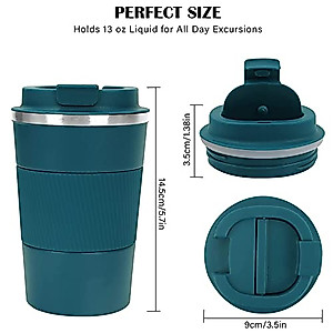 Coffee Mug 12oz - Insulated Coffee Travel Mug Spill Proof with Leakproof Lid Vacuum Stainless Steel Double-Wall Coffee Tumblers to GO, Reusable Coffee Cup for Men and Women for Hot & Cold Drinks