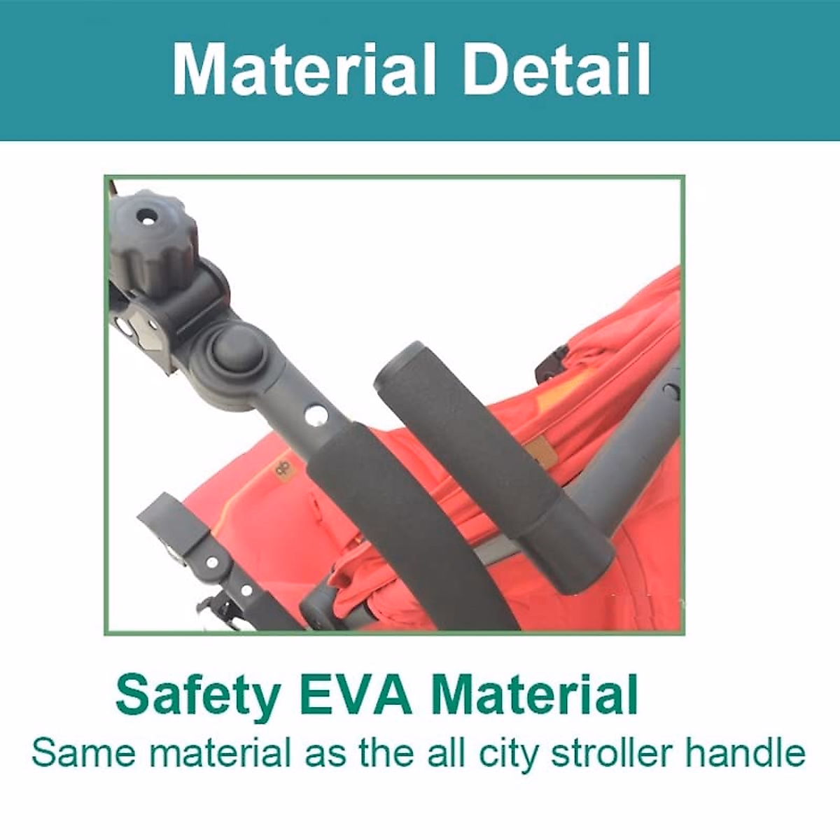 Bumper Bars for GB Pockit Air, Pockit+ All-Terrain, Pockit+ All City Travel Strollers. Travel Stroller Accessories Adjustable Handrail (for Pockit+ All City)