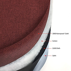 Stand Mixer Dust Cover with 3 Pockets Compatible with KitchenAid Tilt Head, Easy Cleaning,Waterproof,Can Ironable (Red Wine, Fits for 4.5-Quart and All 5-Quart)